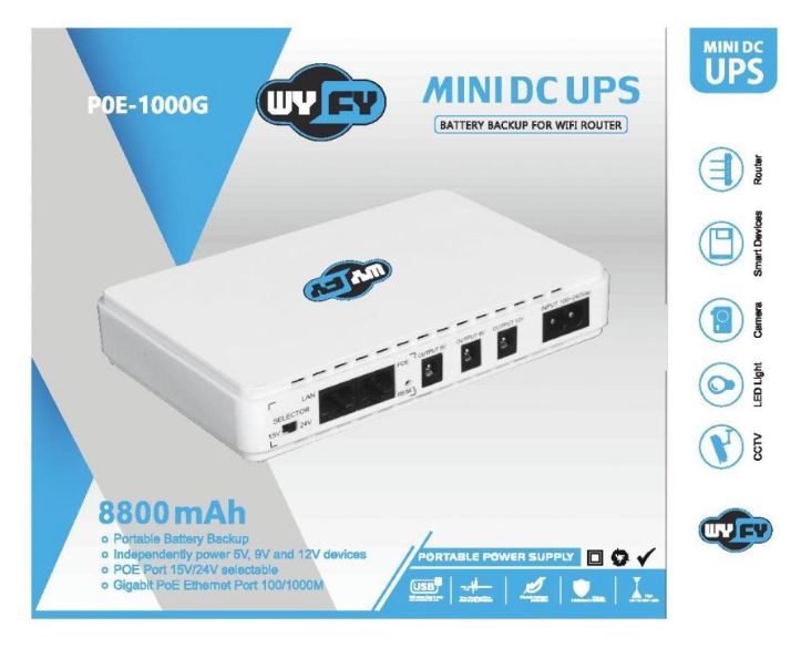 Mini Dc UPS 8800mAh | Gadgetgyz Online